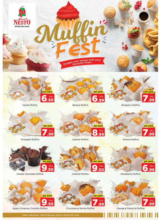 Muffin Fest from Nesto until 5th March - Nesto UAE Offers & Promotions