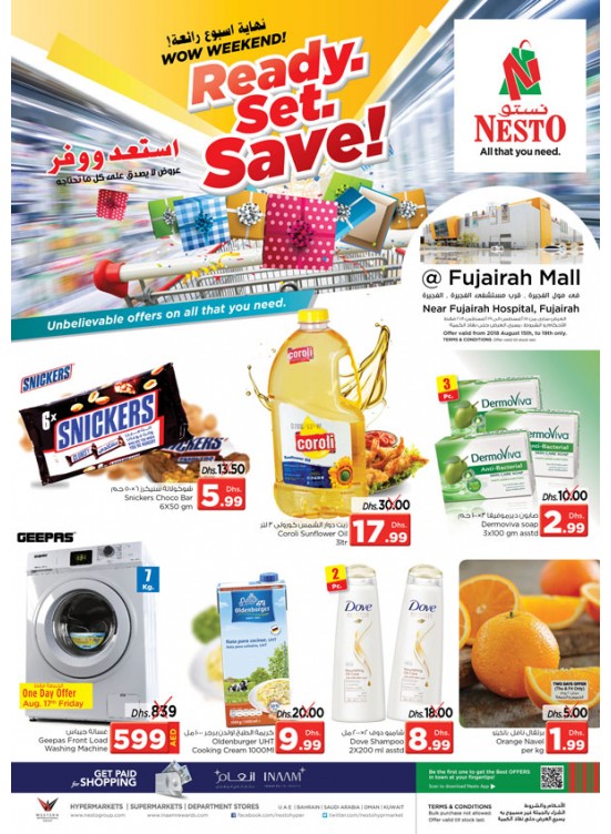 Weekend Grabs - Fujairah from Nesto until 18th August - Nesto UAE Offers & Promotions