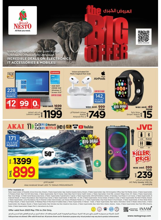 The Big Offers from Nesto until 21st May - Nesto UAE Offers & Promotions