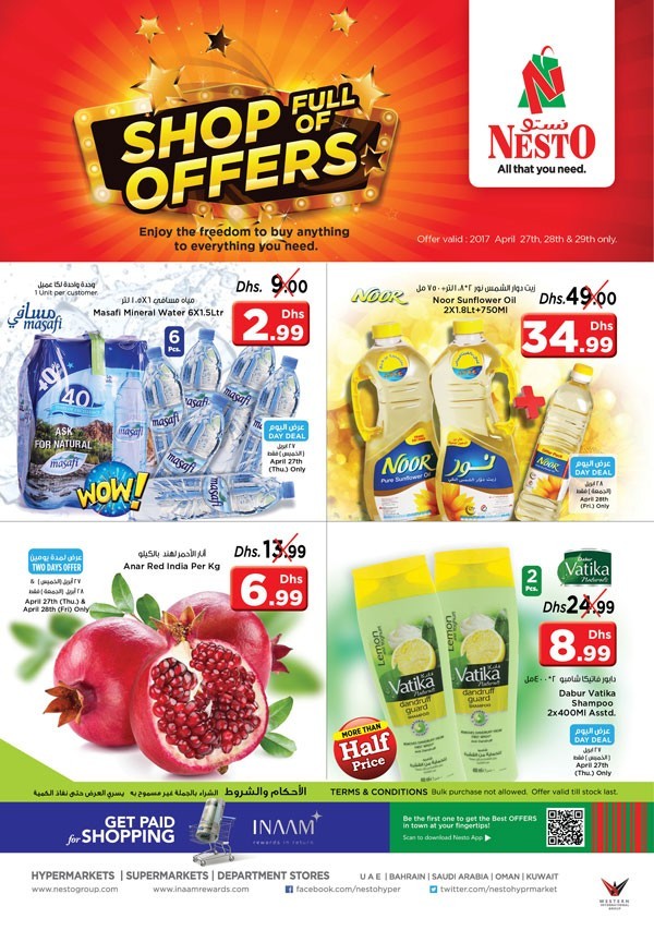 Shop full of Offers from Nesto until 29th April - Nesto Offers & Promotions