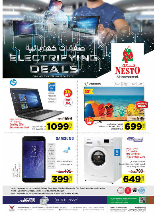 Electrifying Deals from Nesto until 2nd December - Nesto UAE Offers ...