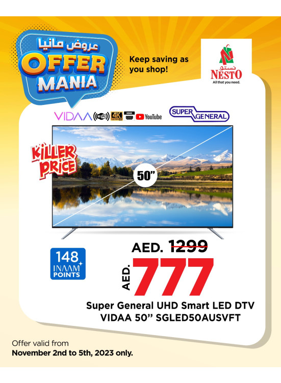 Offers Mania from Nesto until 5th November - Nesto UAE Offers & Promotions