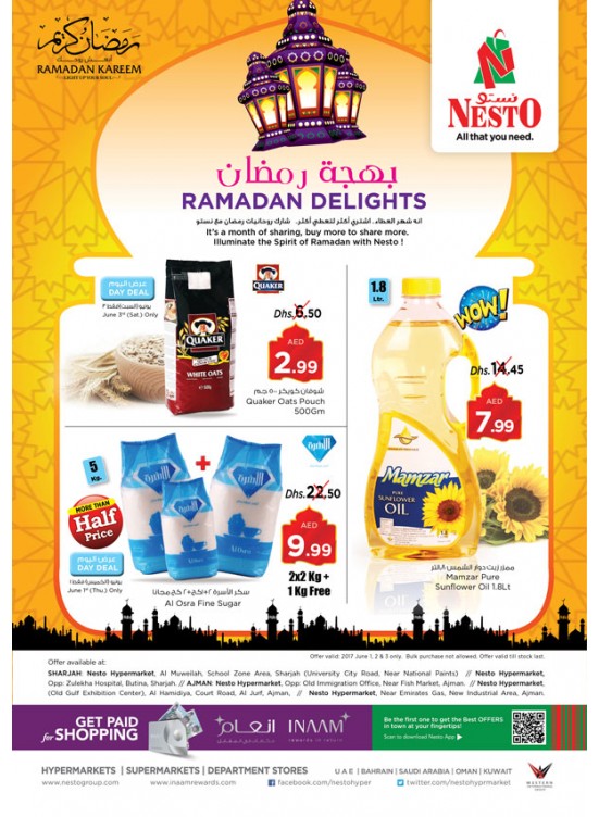 Ramadan Delights - Ajman & Sharjah from Nesto until 3rd June - Nesto ...
