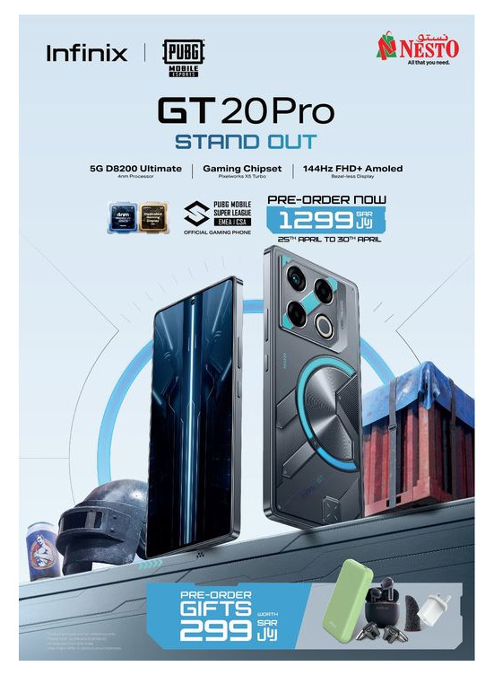 Infinix GT 20Pro Offers from Nesto until 30th April - Nesto KSA Offers ...