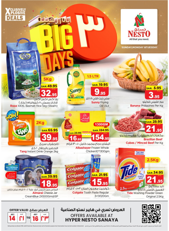 Big 3 Days Offer - Sanaya from Nesto until 16th July - Nesto KSA Offers ...