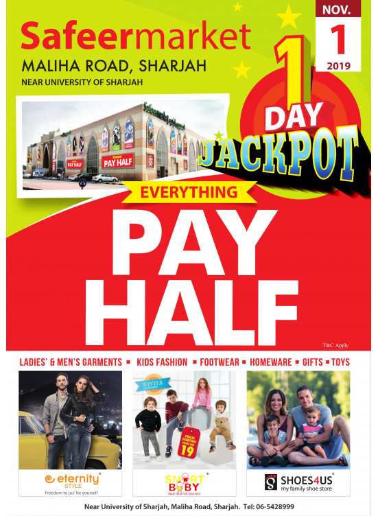One Day Jackpot Offer - Safeer Market Maliha from Al Safeer Hypermarket ...
