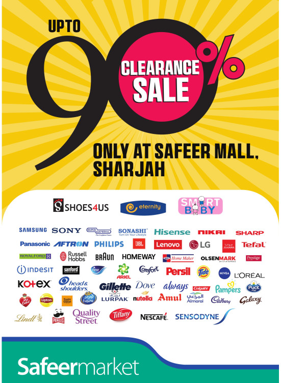 Celebrate Sale - Safeer Mall, Sharjah from Al Safeer Hypermarket until ...