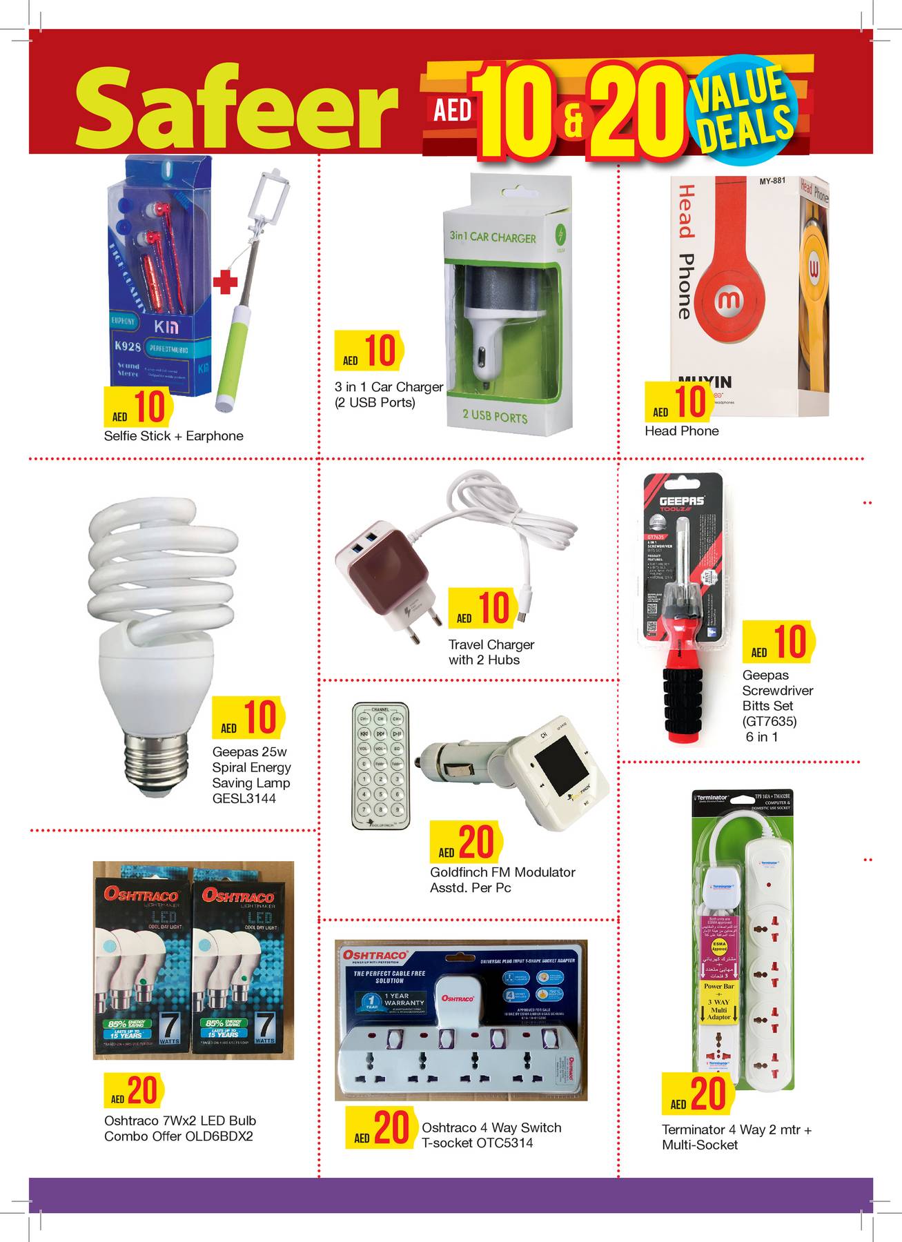 Value Deals 10 & 20 AED from Al Safeer Hypermarket until 1st October ...