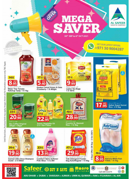Mega Saver from Al Safeer Hypermarket until 7th October - Al Safeer ...