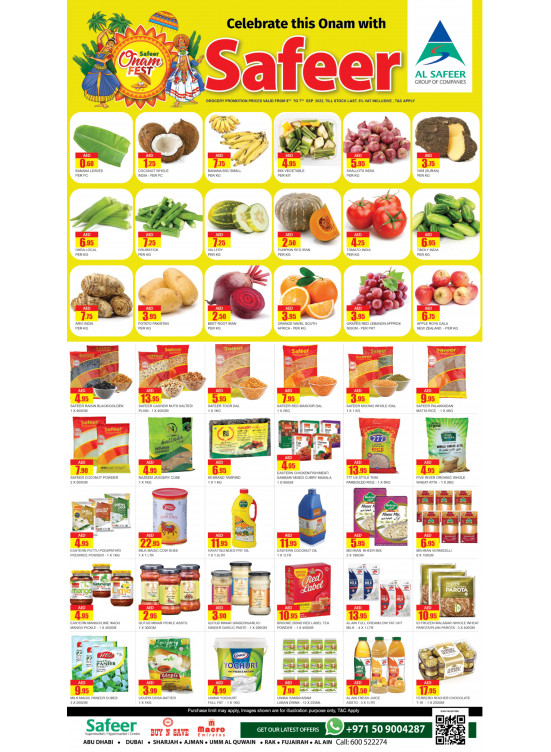 Onam Fest from Al Safeer Hypermarket until 7th September - Al Safeer ...