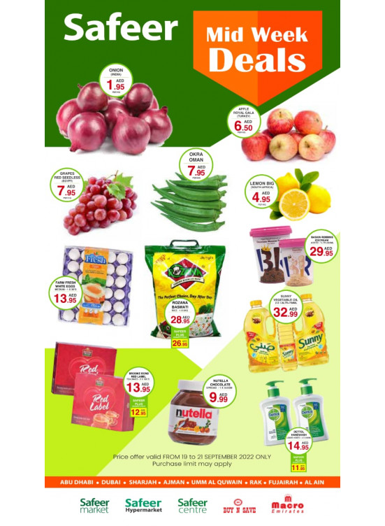Midweek Deals from Al Safeer Hypermarket until 21st September - Al ...