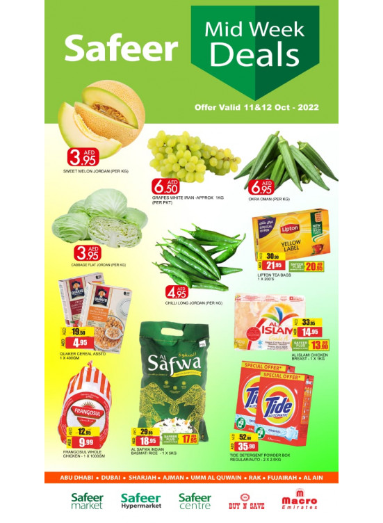 Midweek Deals from Al Safeer Hypermarket until 13th October - Al Safeer ...