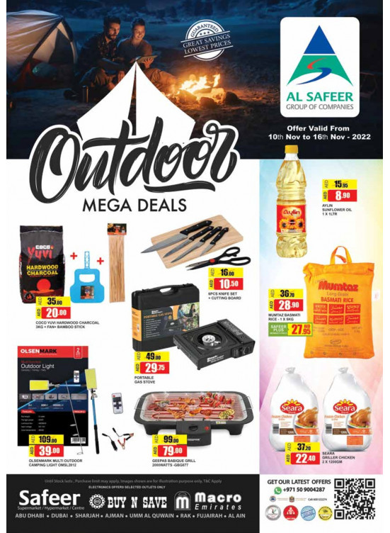 Outdoor Mega Deals from Al Safeer Hypermarket until 17th November - Al ...
