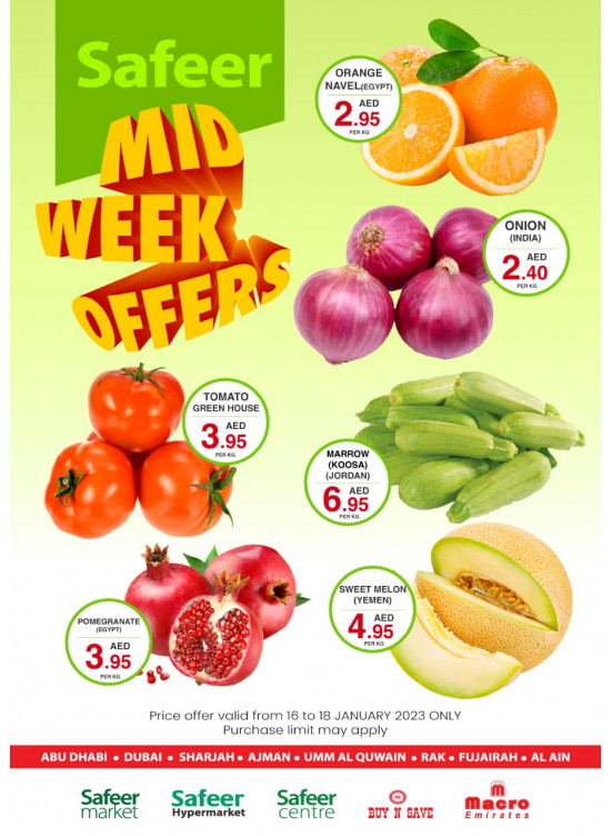 Midweek Offers from Al Safeer Hypermarket until 18th January - Al ...