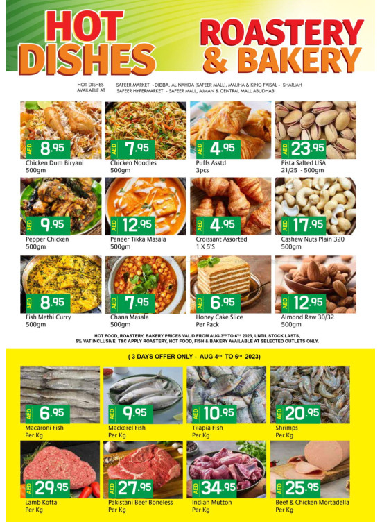 Hot Dishes from Al Safeer Hypermarket until 6th August - Al Safeer ...