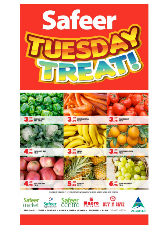 Tuesday Treat from Al Safeer Hypermarket until 2nd July - Al Safeer ...