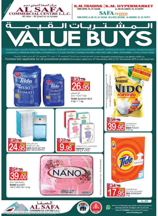 Value Buys - Al Ain from K.M. TRADING until 23rd November - K.M ...