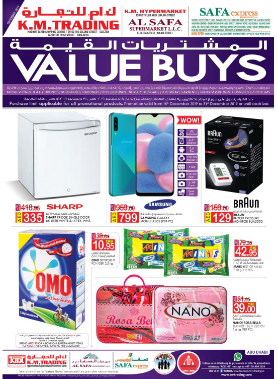 Value Buys - Abu Dhabi from K.M. TRADING until 31st December - K.M ...