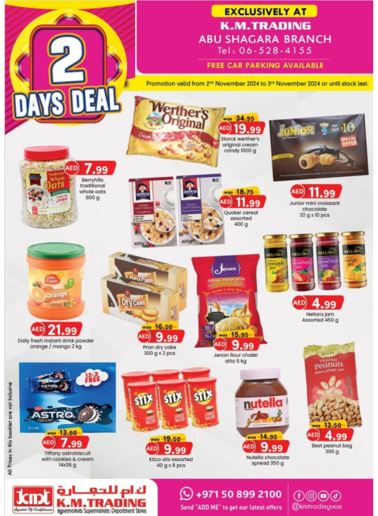 Two Days Deals - Abu Shagara from K.M. TRADING until 3rd November - K.M ...