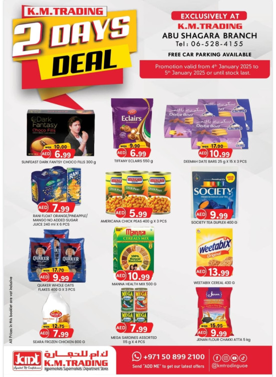 Two Days Deals - Abu Shagara from K.M. TRADING until 5th January - K.M ...