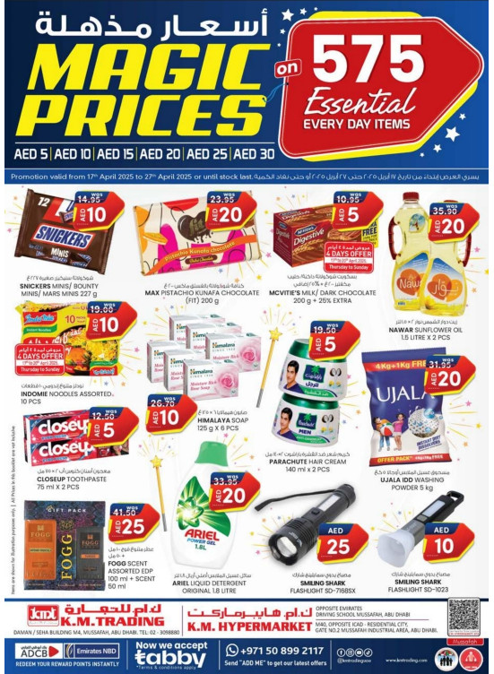 Magic Prices - Mussafah Branches from K.M. TRADING until 27th April - K ...