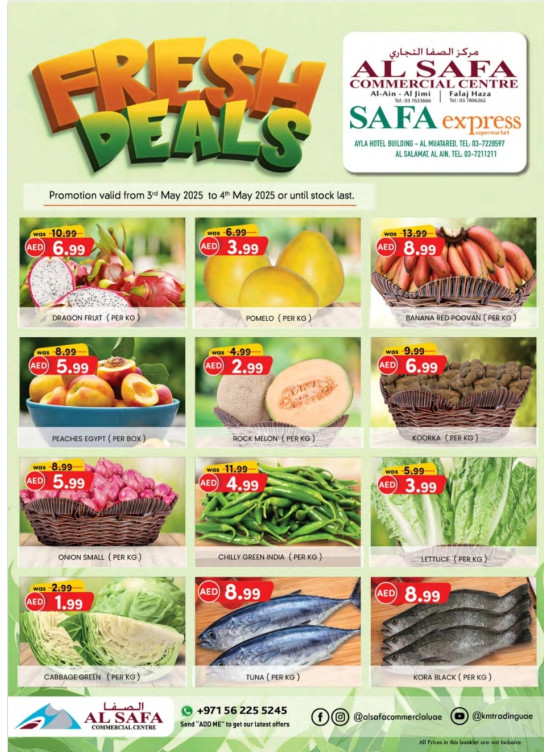 Fresh Deals - Al Safa & Safa Express, Al Ain from K.M. TRADING until ...