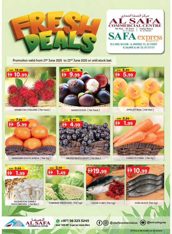 Fresh Deals - Al Safa & Safa Express, Al Ain from K.M. TRADING until ...