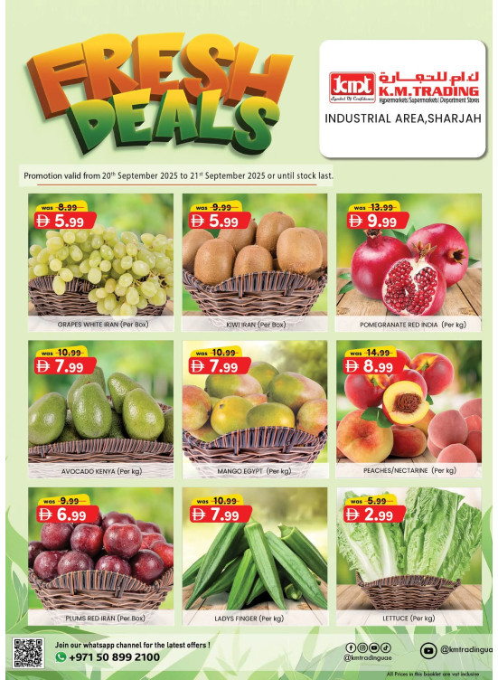 Fresh Deals - Sharjah from K.M. TRADING until 21st September - K.M ...