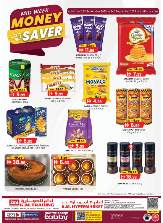 Midweek Money Saver - Mussafah Branches from K.M. TRADING until 24th ...