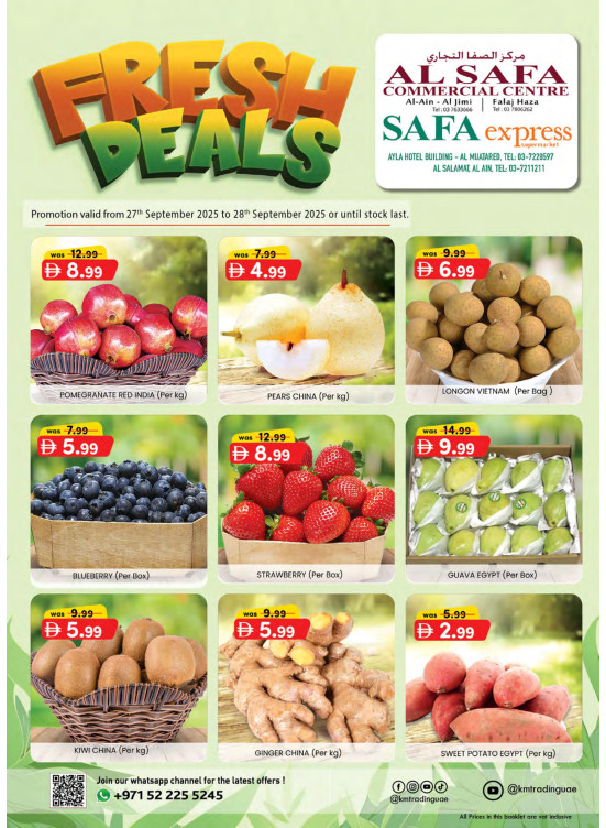 Fresh Deals - Al Safa & Safa Express, Al Ain from K.M. TRADING until ...