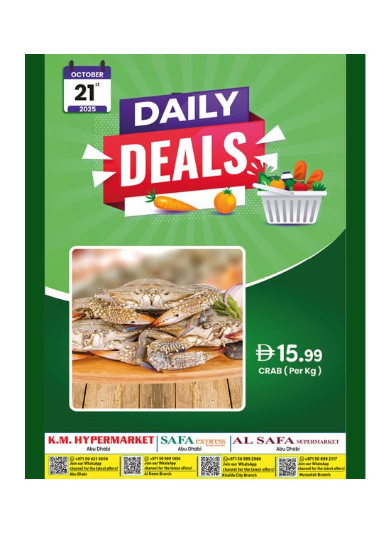 Daily Deals - Abu Dhabi from K.M. TRADING until 21st October - K.M ...