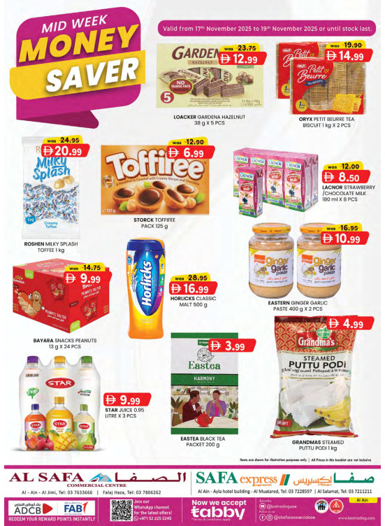 Midweek Money Saver - Al Safa & Safa Express, Al Ain from K.M. TRADING ...