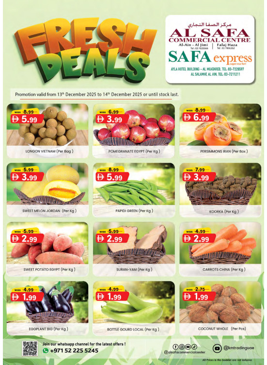 Fresh Deals - Al Safa & Safa Express, Al Ain from K.M. TRADING until ...