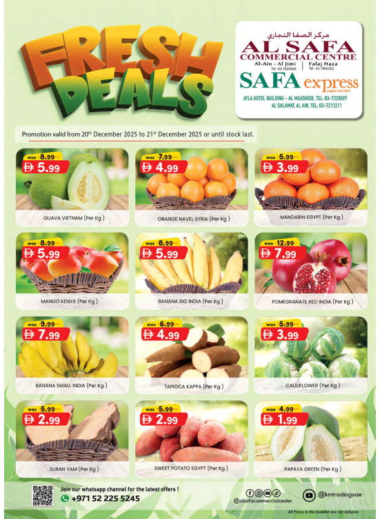 Fresh Deals - Al Safa & Safa Express, Al Ain from K.M. TRADING until ...