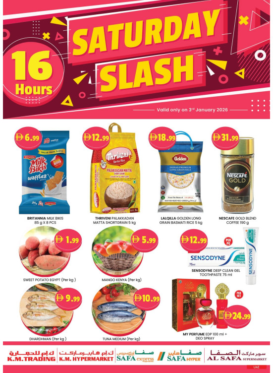Saturday Slash - Abu Dhabi from K.M. TRADING until 3rd January - K.M ...