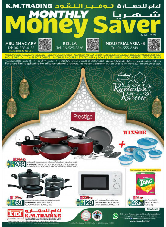 Monthly Money Saver - Sharjah from K.M. TRADING until 17th April - K.M ...