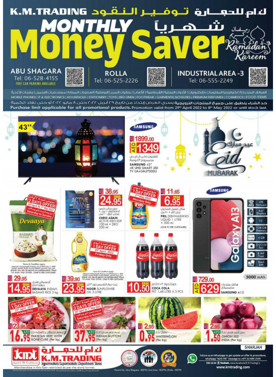 Monthly Money Saver - Sharjah from K.M. TRADING until 8th May - K.M ...
