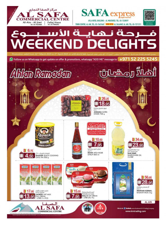 Weekend Delights - Al Safa & Safa Express, Al Ain from K.M. TRADING ...