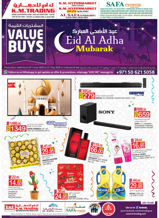 Value Buys - Abu Dhabi from K.M. TRADING until 2nd July - K.M. TRADING ...