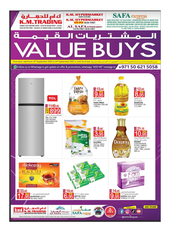 Value Buys - Abu Dhabi from K.M. TRADING until 24th September - K.M ...