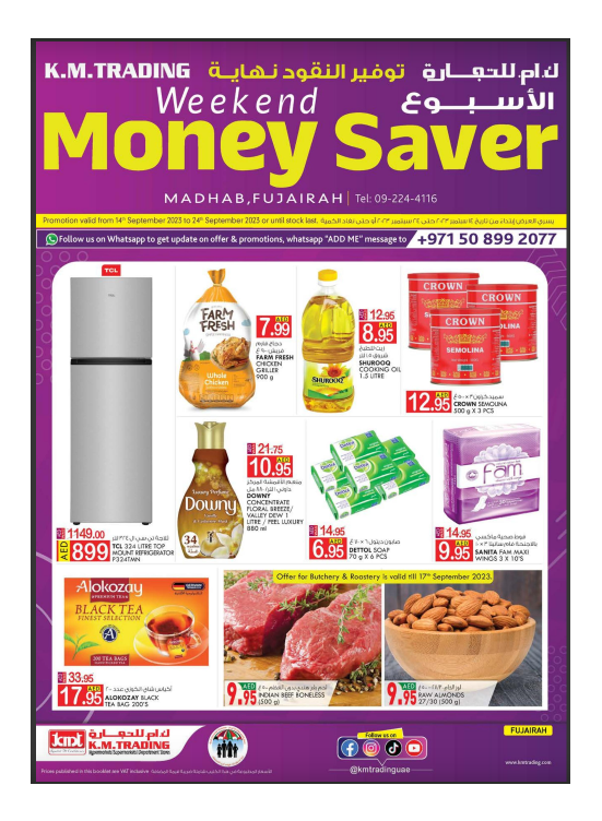 Value Buys - Fujairah from K.M. TRADING until 24th September - K.M ...