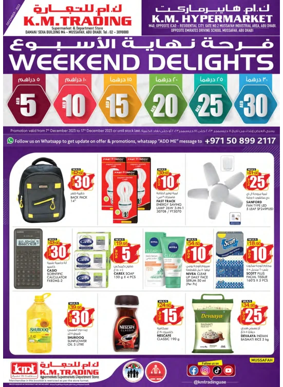 Weekend Delights - Mussafah Branches from K.M. TRADING until 17th ...