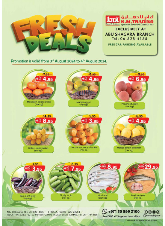 Fresh Deals - Abu Shagara from K.M. TRADING until 4th August - K.M ...