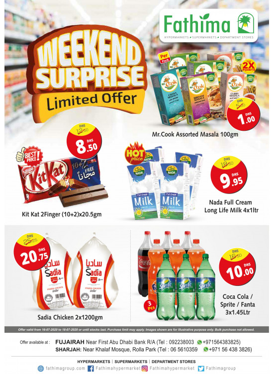 Weekend Surprise - Sharjah & Fujairah from Fathima until 19th July ...