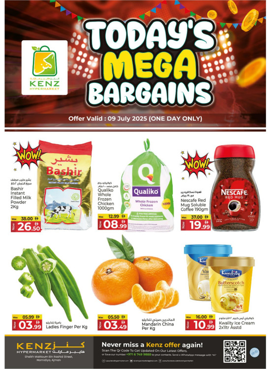 Today Mega Bargains from Kenz Hypermarket until 9th July - Kenz ...