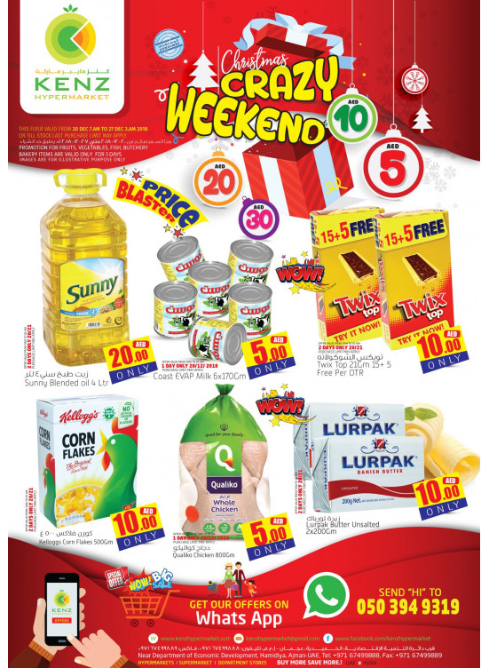 Crazy Weekend Deals from Kenz Hypermarket until 27th December - Kenz ...