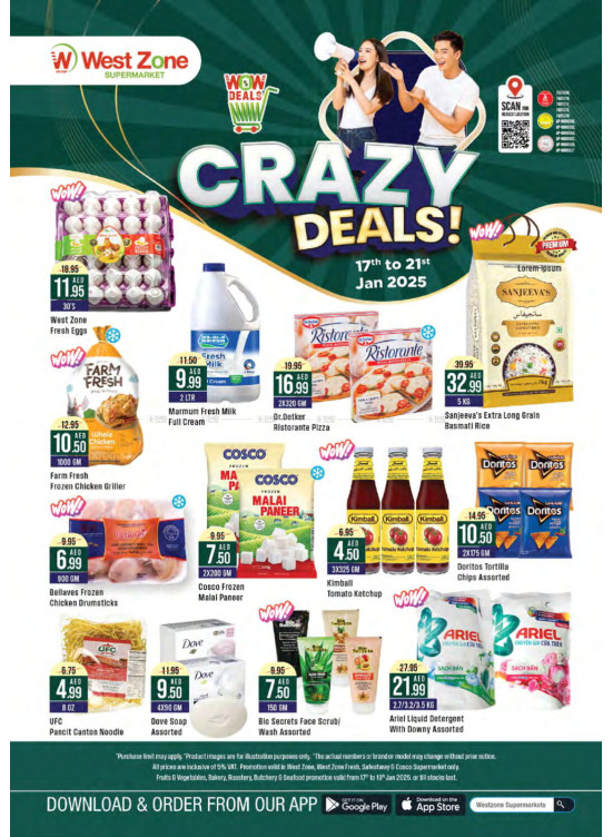 Crazy Deals from West Zone until 21st January - West Zone UAE Offers ...