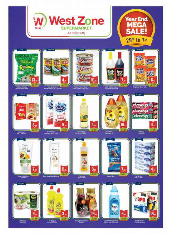 Year End Mega Sale from West Zone until 1st January - West Zone UAE ...