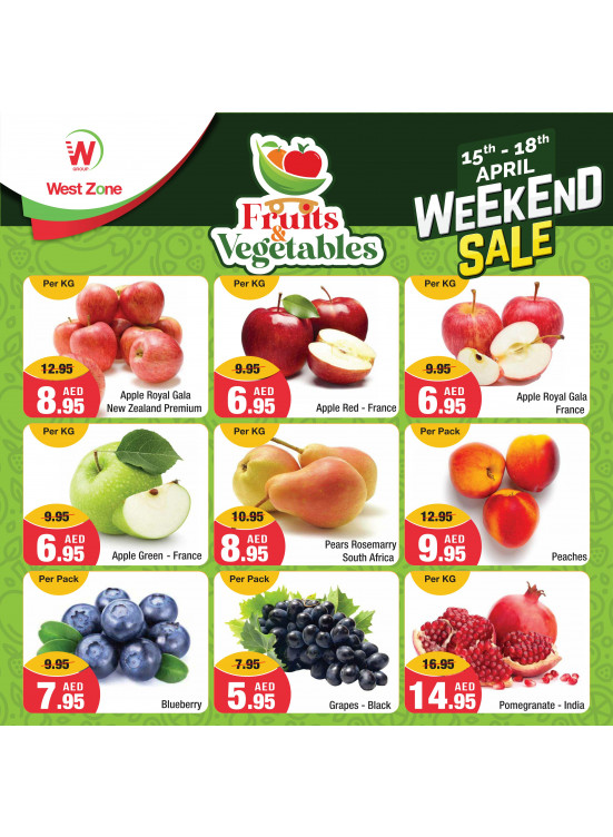 Fruits & Vegetables Offers from West Zone until 19th April - West Zone ...
