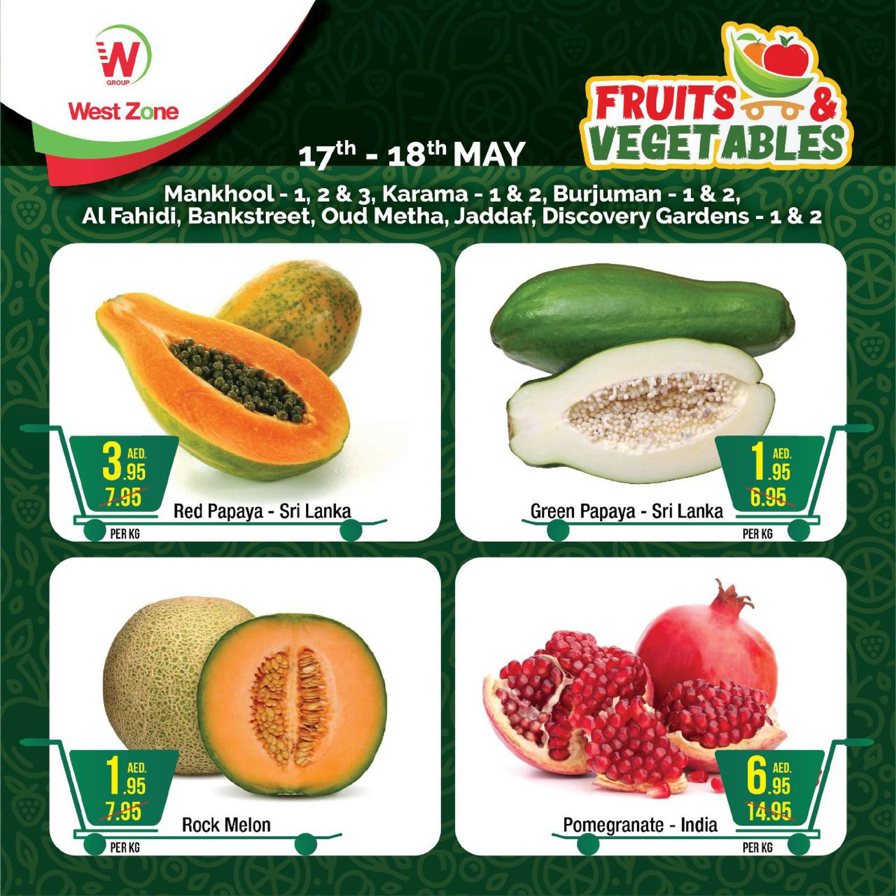 Fruits & Vegetables Offers from West Zone until 18th May - West Zone ...
